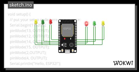 Traffic Light Simulation Day 1 Wokwi Esp32 Stm32 Arduino Simulator