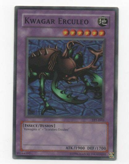 Yugioh Kwagar Hercules Tp1 003 Italian Super Rare Tournament Pack 1 Mox Beta