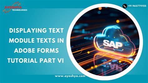 Sap Adobe Interactive Form Tutorial Part Vi Displaying Text Module Texts In Adobe Forms