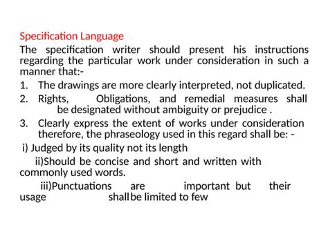 Chap 1 Contract Specification And Quantity Pptx