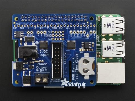 adafruit rgb matrix hat rtc for raspberry pi mini kit hat plac