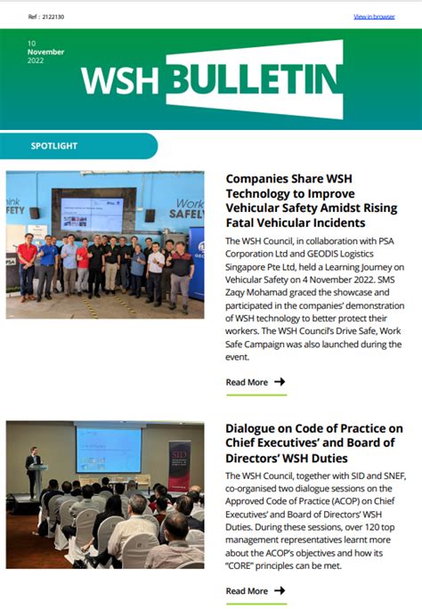 Wsh Bulletin 10 Nov 2022 Companies Share Wsh Technology To Improve