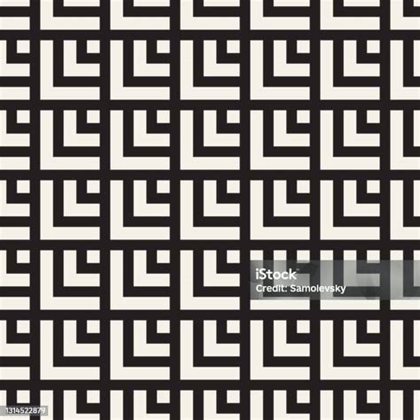 벡터 원활한 라인 모자이크 패턴 모던한 세련된 추상질감 기하학적 타일 반복 가리기에 대한 스톡 벡터 아트 및 기타 이미지