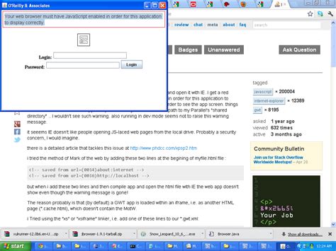 Java Your Web Browser Must Have Javascript Enabled In Order For This Application To Display