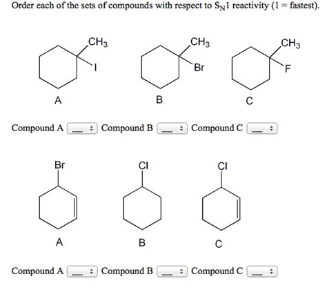 What Is Order Reactivity Of Sn1 And Sn2 Of Nbutyl