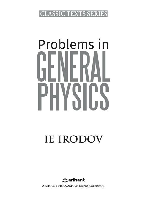 Solution Arihant Ie Irodov New Edition Rankjeeneet Studypool