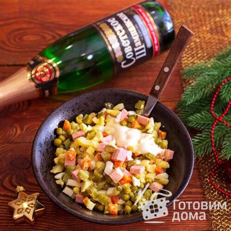 Салат Оливье пошаговый рецепт с фото на Готовим дома Рецепт Национальная еда Еда Салаты