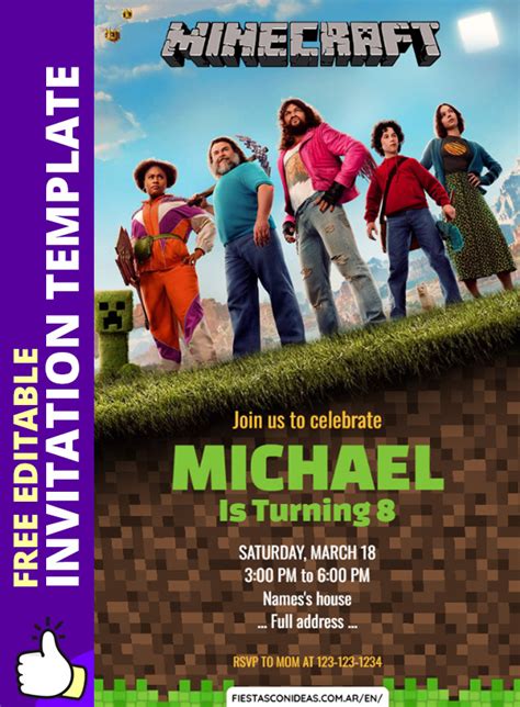 Minecraft Invitation Ideas