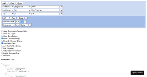 React Querybuilder Ci Forked Codesandbox React Querybuilder Ci Forked Codesandbox