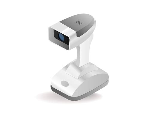 무선 기술 블루투스 바코드 스캔 개념 아이소메트릭 그림 프리미엄 벡터