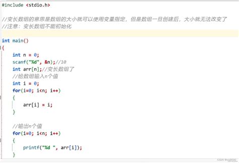 变长数组 Csdn博客