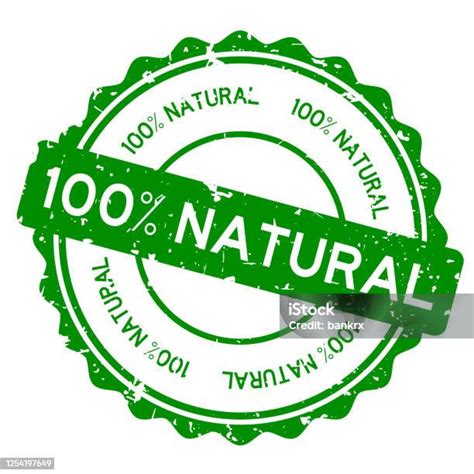 그런지 그린 100 천연 단어 라운드 고무 씰 스탬프 에 화이트 배경 건강한 생활방식에 대한 스톡 벡터 아트 및 기타 이미지 건강한 생활방식 고급 고무 Istock