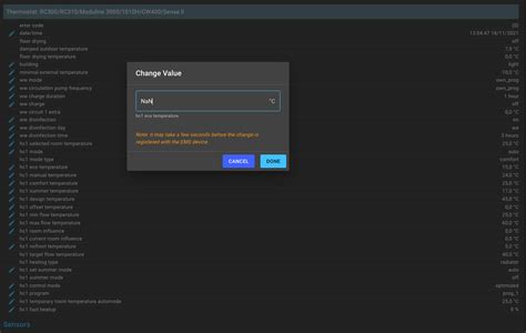 Version B I Cannot Change Temperatures Via The Web Interface Issue Emsesp EMS
