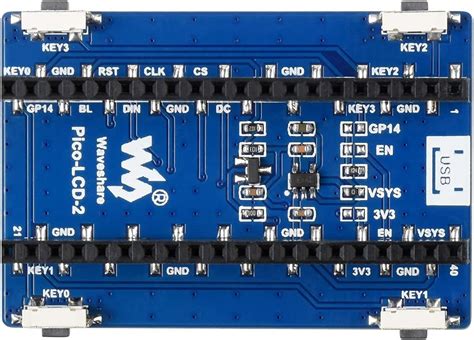 waveshare 2inch lcd display module for raspberry pi pico 320×240 pixels 65k rgb colors embedded