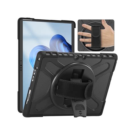 Microsoft Surface Pro 8 Shockproof With Rotatable Kickstand Case Black Ga Tech