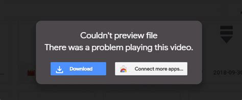 Google Drive Videos Couldnt Preview File Fix