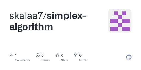 Github Skalaa7simplex Algorithm