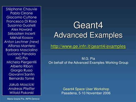 Ppt Geant4 Low Energy Electromagnetic Physics Powerpoint Presentation Id 236894