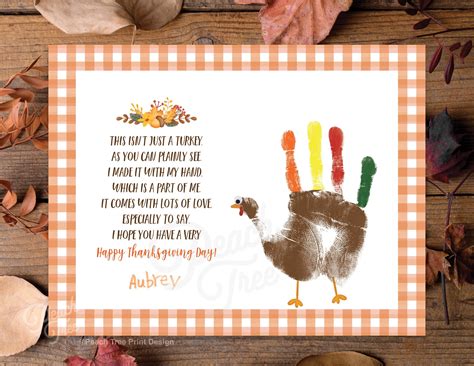 Printable Christian Thanksgiving Handprint Art Craft Bible Verse Fall