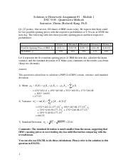 Solutions To Homework Assignment 1 Pdf Solutions To Homework Assignment 1 Module 1 DSC 5100