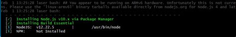 can t install on raspberry pi zero w rev 1 1 · issue 23 · cncjs cncjs