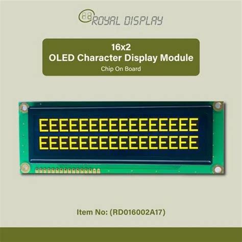 16x2 OLED Character Display Module RD016002A17 At 900 Piece Vasai West Thane ID