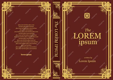화려한 가죽 책 표지 및 오래된 복고풍 장식 프레임 Royal Golden 스타일 디자인 빈티지 테두리는 책 벡터 그림의 표지에