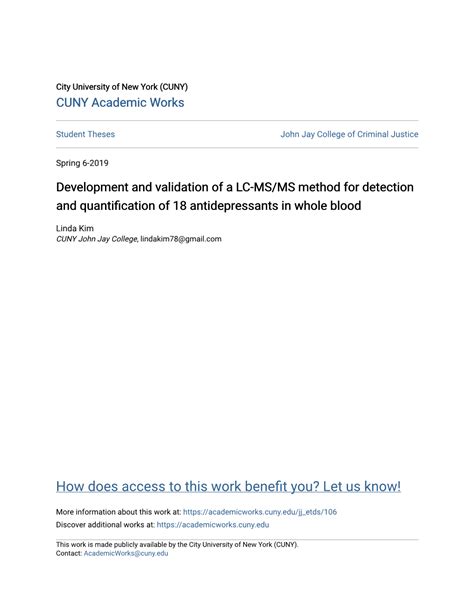development and validation of a lc ms ms method for detection and quantification of 18