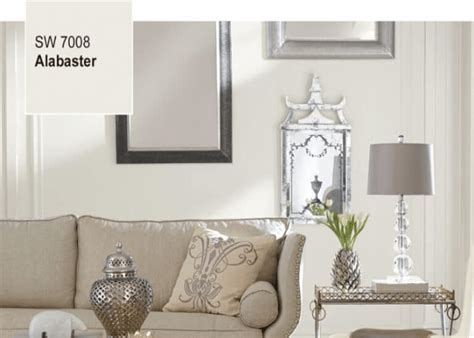 Can Sherwin Williams Alabaster Be Used For Living Room Accents And Trim