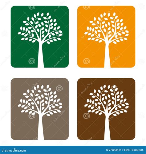 Tree Square Great Design For Any Purposes Old Paper Vector