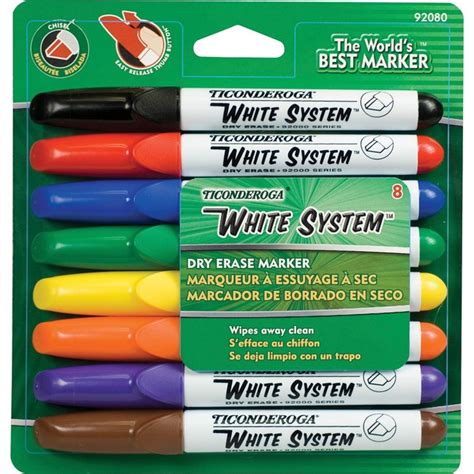 ticonderoga chisel tip dry erase markers chisel marker point style