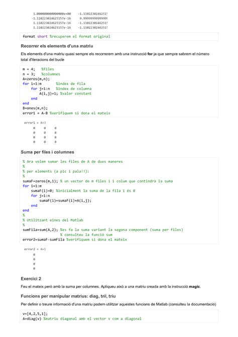 SOLUTION Matrices En Matlab Studypool