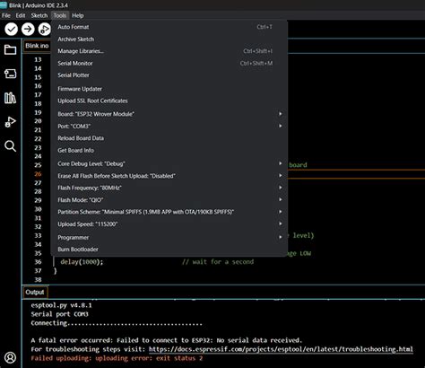 Unable To Upload Code To Esp32 Cam Uploading Arduino Forum