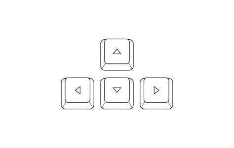 Keyboard Control Keys With Arrow Keys In Flat Style Illustration Of Keyboard Elements 57122603