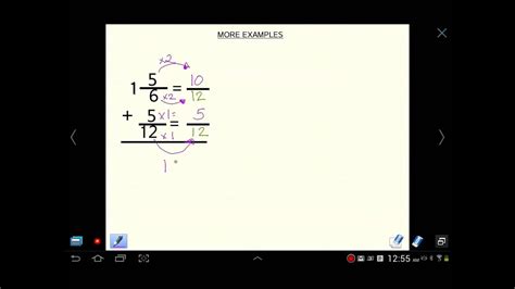 Adding Mixed Numbers Unlike Denominators Youtube