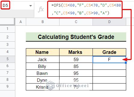 How To Use IFS Function In Google Sheets With Multiple Conditions