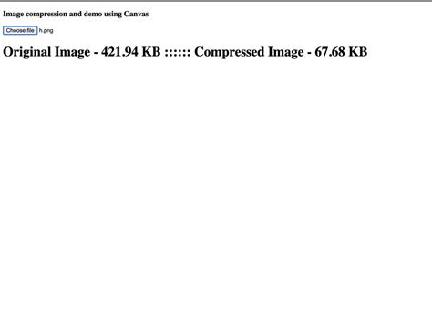 Image Compression Techniques In Javascript Updated