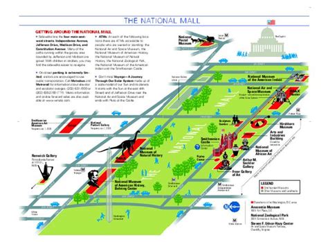 Museum National Mall Map Exploring The National Mall In Washington