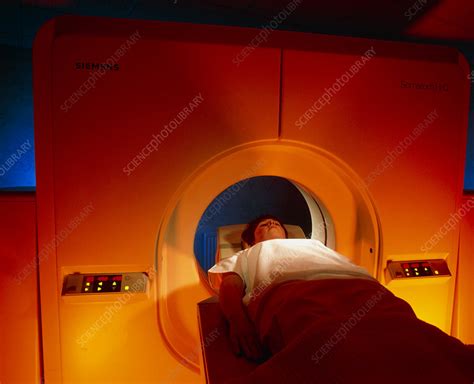 Female Patient Undergoing An Upper Body Ct Scan Stock Image M410