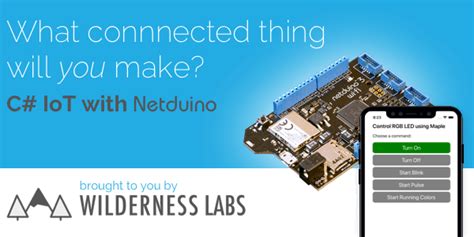 Netduino Connected Things Using C And Net