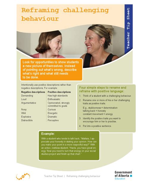Reframing Challenging Behaviour Pdf Career And Growth Self Improvement