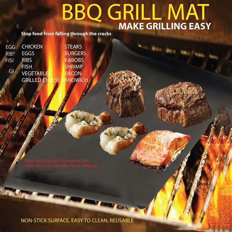 3340cm Bbq Grill Mat Non Stick Grill Backen Pad P Grandado