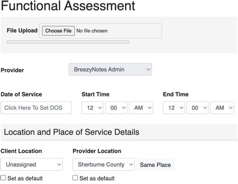 Functional Assessment Armhs Breezynotes Ehr