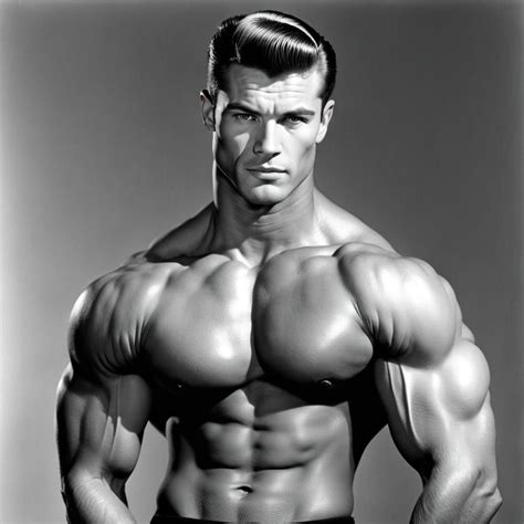 Professional Beefcake Photo Circa 1955 Ai Generated Artwork