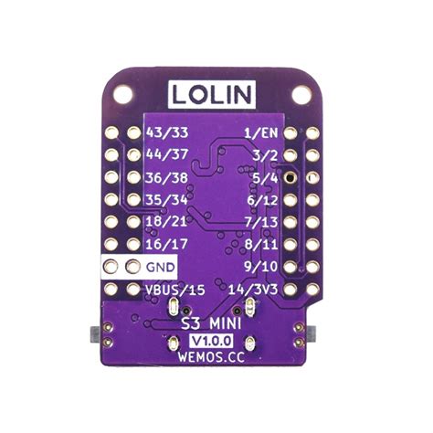 Wemos S3 Mini Esp32 S3 V100 Wms3mini