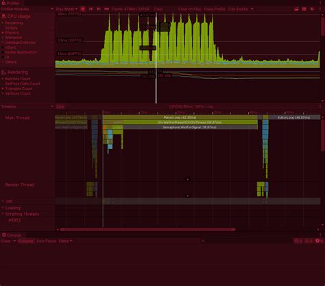Disable Deep Profile Causes Gfxwaitforpresentongfxthread Spikes Unity Engine Unity Discussions