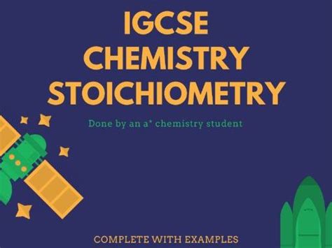 Igcse Chemistry Stoichiometry Notes Teaching Resources
