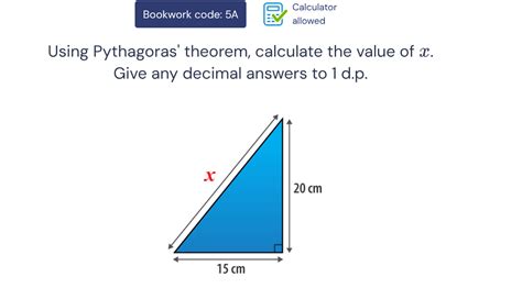 Using Pythagoras Theorem Calculate The StudyX Using Pythagoras Theorem Calculate The StudyX
