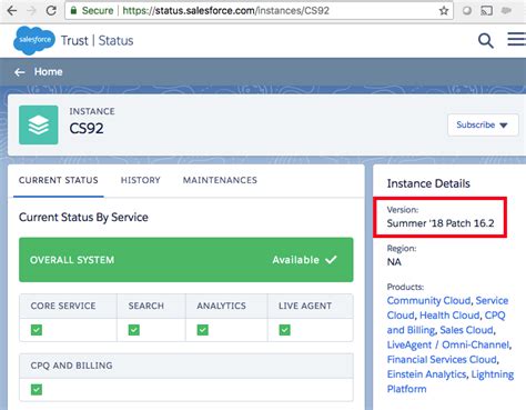 How To Find In Which Release My Salesforce Org Is Running