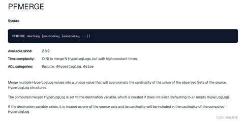 Redis Hyperloglog数据类型及其常用命令详解hyperloglog命令 Csdn博客 Redis Hyperloglog数据类型及其常用命令详解hyperloglog命令 Csdn博客